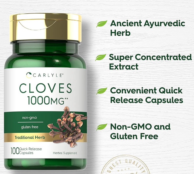 CARLYLE | Cloves Extract 1000mg 100 Quick Release Capsules- (10:1 ...
