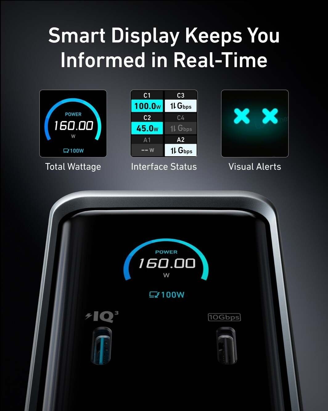 Anker | Prime Charging Docking Station A83B6 (14-in-1, Dual Display, 160W)｜Desktop Charger｜USB ...