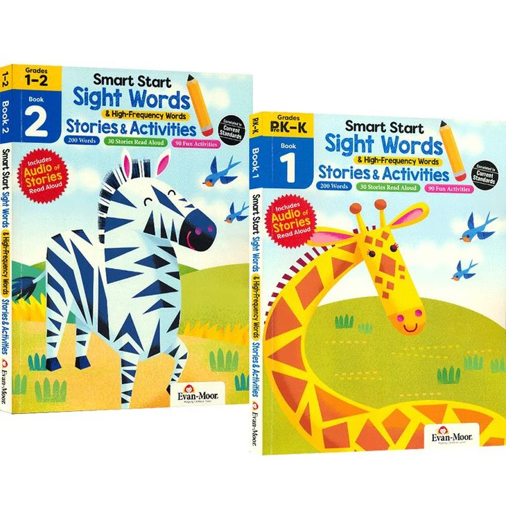 Evan-Moor | Smart Start Sight Words- Pre K to K, Grades 1 to 2 ...