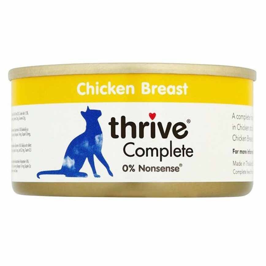 thrive | thrive 貓罐頭 Thrive 貓罐頭 脆樂芙 雞胸肉 75g (鮮黃色) #thrive 貓罐 #貓糧 (濕) #chicken breast #thrive罐頭 (T ...