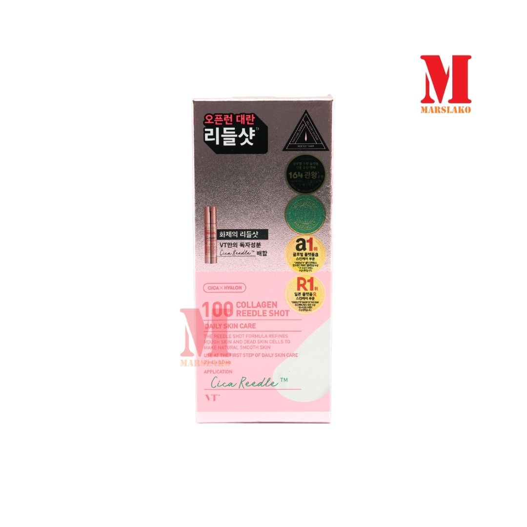 VT | (2ml x10EA) VT 100 膠原蛋白塗抹式微針精華 Reedle Shot 日常保養品 （此日期前使用：2027 年 4 月 14日）[平行進口] | HKTVmall ...