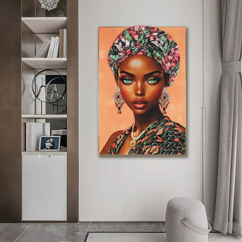 #N/A | 外貿原創設計人物裝飾畫手工鑲嵌立體實物畫商用酒店高檔掛畫 | Color : Blue Light | HKTVmall The ...