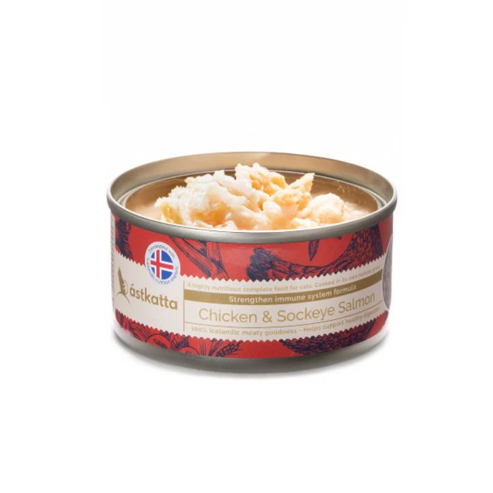 ástkatta | Astkatta Complete Cat Food - Chicken & Sockeye Salmon [80g ...