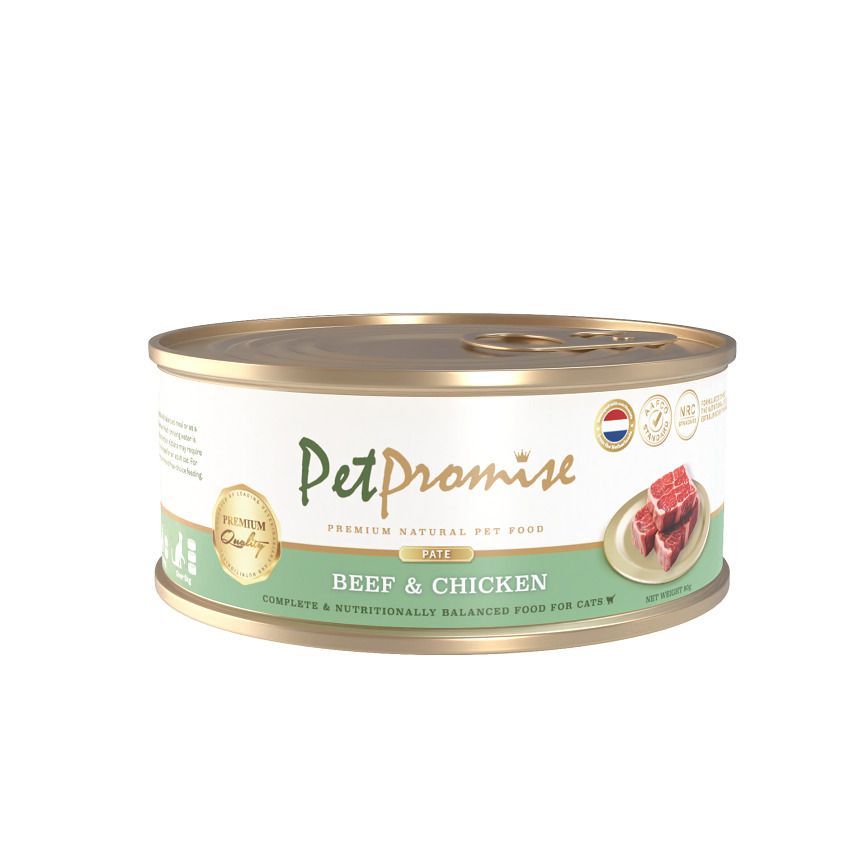 Pet Promise | Pet Promise 貓罐頭 主食罐 牛肉及雞肉肉泥 80g | HKTVmall The Largest HK ...