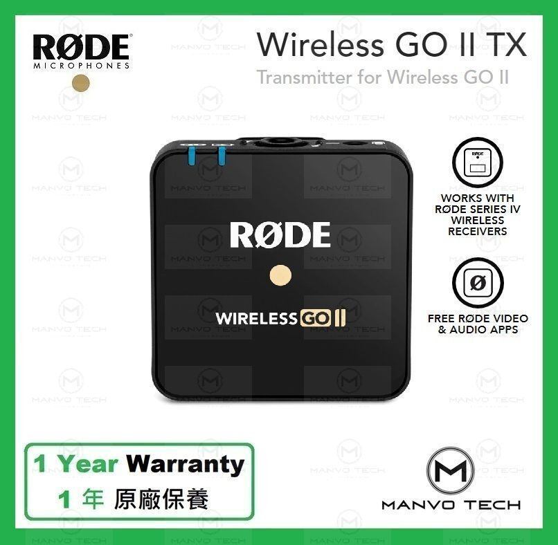 RODE | Wireless GO II TX 發射器 (Transmitter) for RODE Wireless GO II ...
