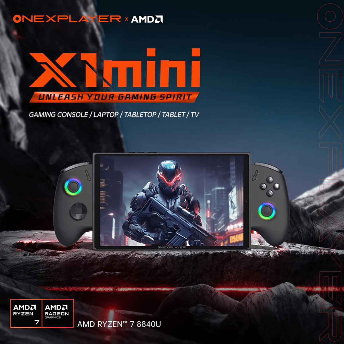 ONEXPLAYER | ( ONEXPLAYER X1 Mini ) 8840U 144Hz 3-in-1 8.8 Screen ...
