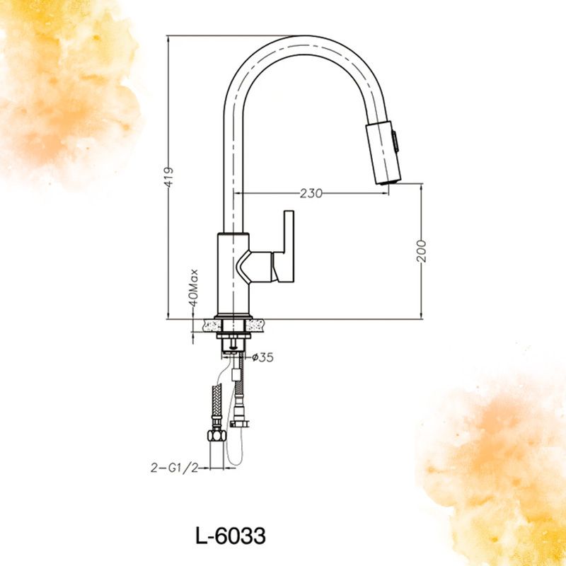 #N/A | GUNON L-6033 拉出式廚房龍頭 | 安裝服務 : 不包括 | HKTVmall 香港最大網購平台
