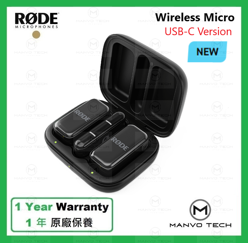 RODE | Wireless Micro Ultra-compact Wireless Microphone (USB-C Version ...