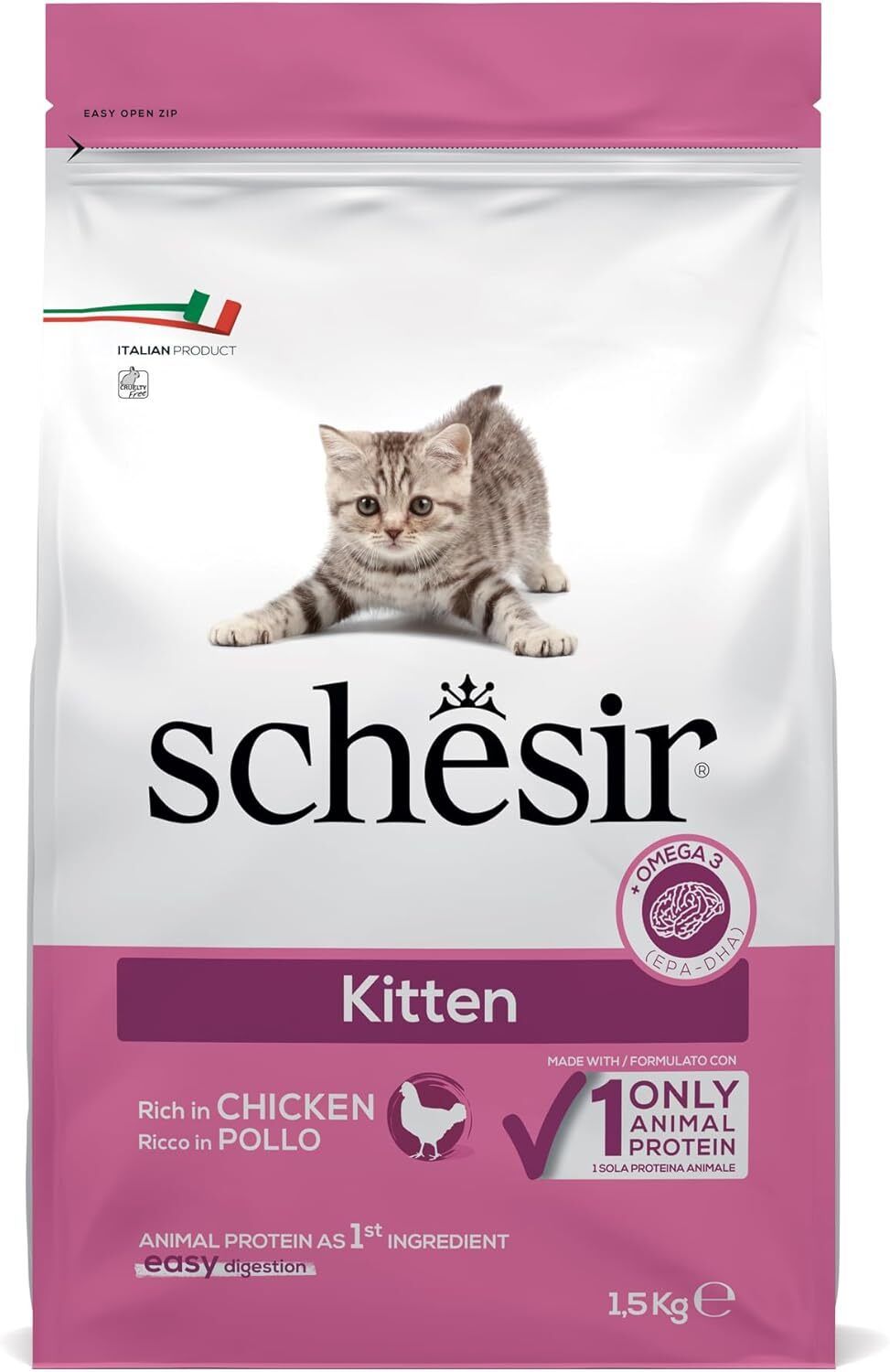 Schesir | SCHESIR Dry Cat Food for Kitten [1.5kg] | HKTVmall The ...