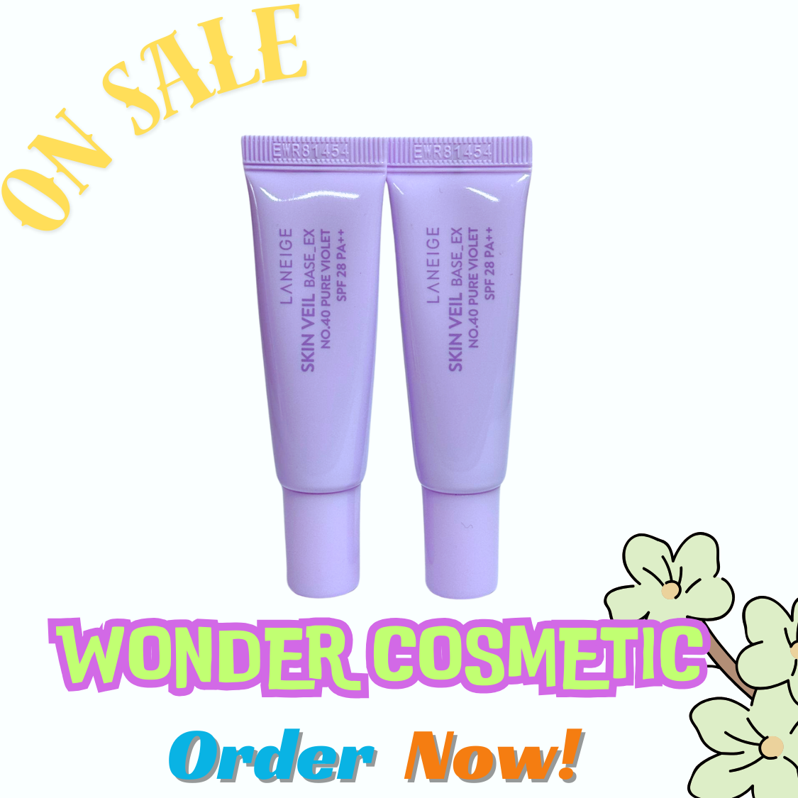 Laneige | Laneige No. 40 Light Purple 防曬調色底霜SPF28 PA++ 10ml*2 無盒(平行進口 ...