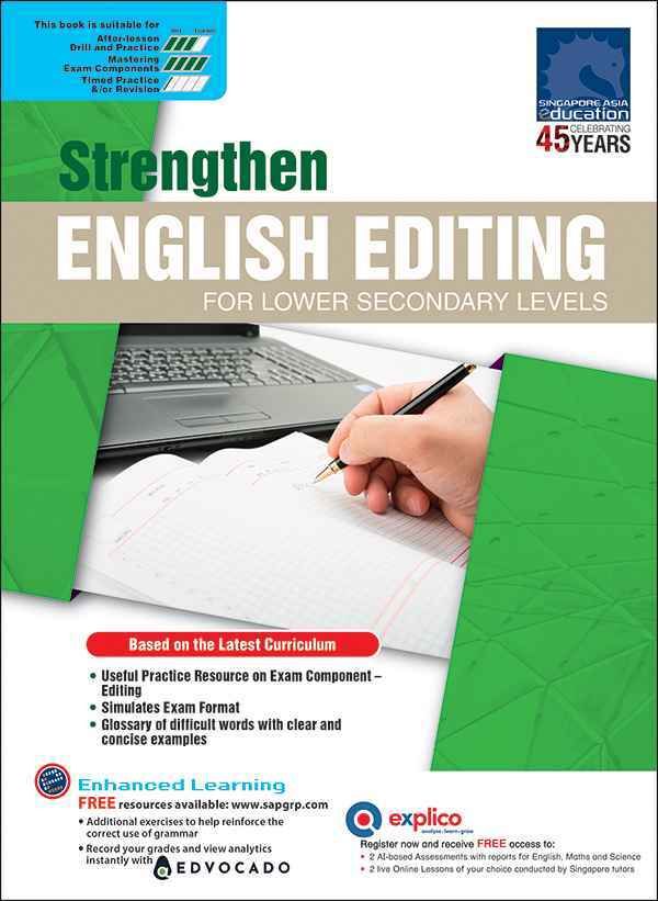 SAP | 【正版正貨】Strengthen English Editing for Lower Secondary Levels (9789813427235) | 尺碼 : 初中 ...