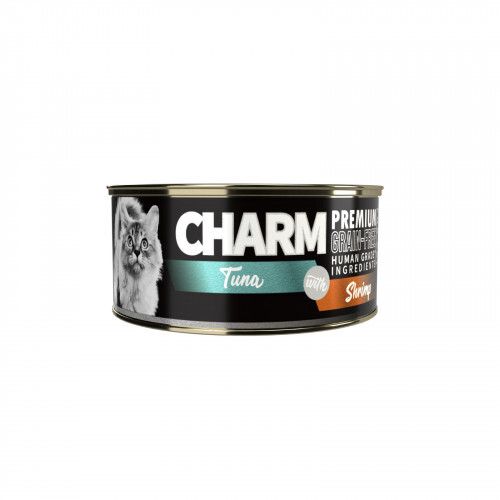 Charm | #C02 特級無穀物 - 濃湯吞拿魚伴鮮蝦 貓罐頭 80G x 1 (BBD: FEB-2027) | HKTVmall 香港 ...