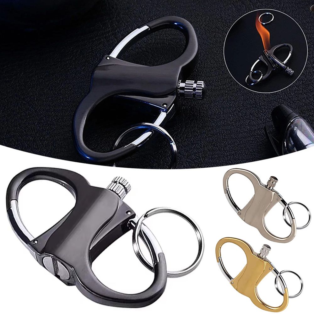 Tuenmall | Metal Keychain Match Kerosene Lighter – Gold | Color : Gold ...