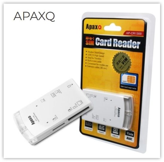 ApaxQ | ApaxQ AP-CR1300-W ALL-IN-ONE+SIM CARD READER 讀咭器 (SIM 咭) - 白色 ...