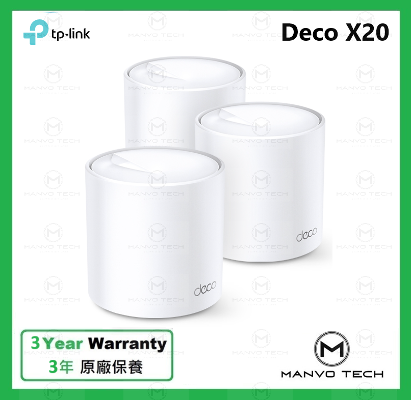 TP-LNIK | Deco X20 (3-pack) AX1800 Whole Home Mesh Wi-Fi 6 路由器 ...