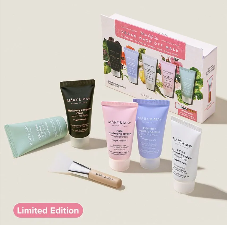 MARY & MAY | Vegan Wash Off Mask Mini Gift Set | HKTVmall The Largest ...