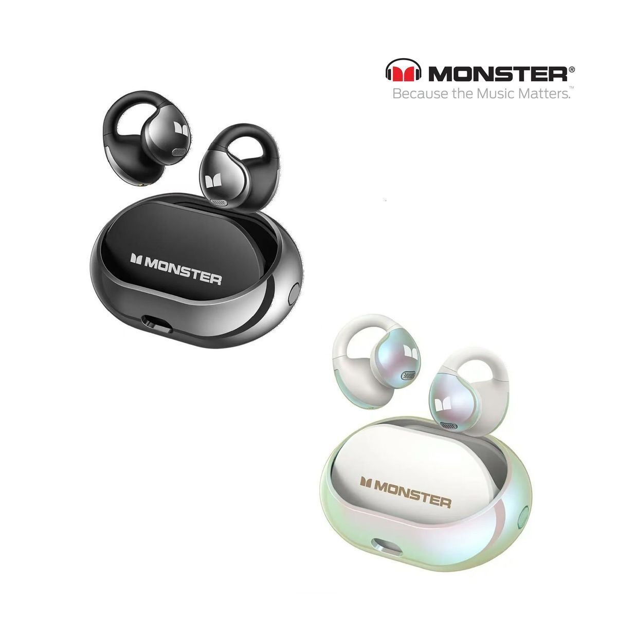 MONSTER | Monster Open Ear AC600 耳骨傳導藍牙真無線耳機 (黑色) | 顏色 : 黑色 | HKTVmall ...