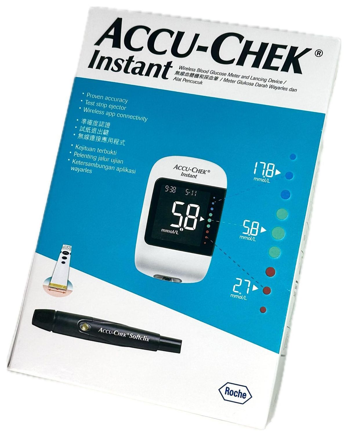 羅氏 | 羅氏 Accu Chek Instant 逸智血糖機套裝 ( 10採血針 +1機+1采血筆) (香港原裝行貨) | HKTVmall 香港最大網購平台