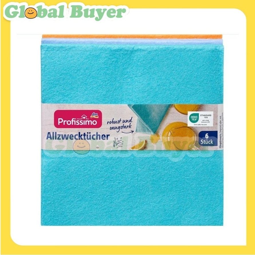 dm Profissimo | 德國dm Profissimo Allzwecktücher微纖維棉質吸水百潔布 (6條裝) 顏色會隨機發貨 ...