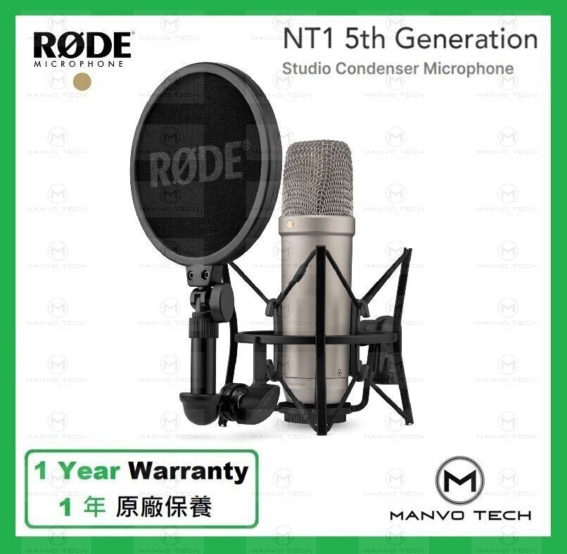 RODE | NT1 5th Generation Studio Condenser Microphone - 銀色 | 顏色 : 銀 ...