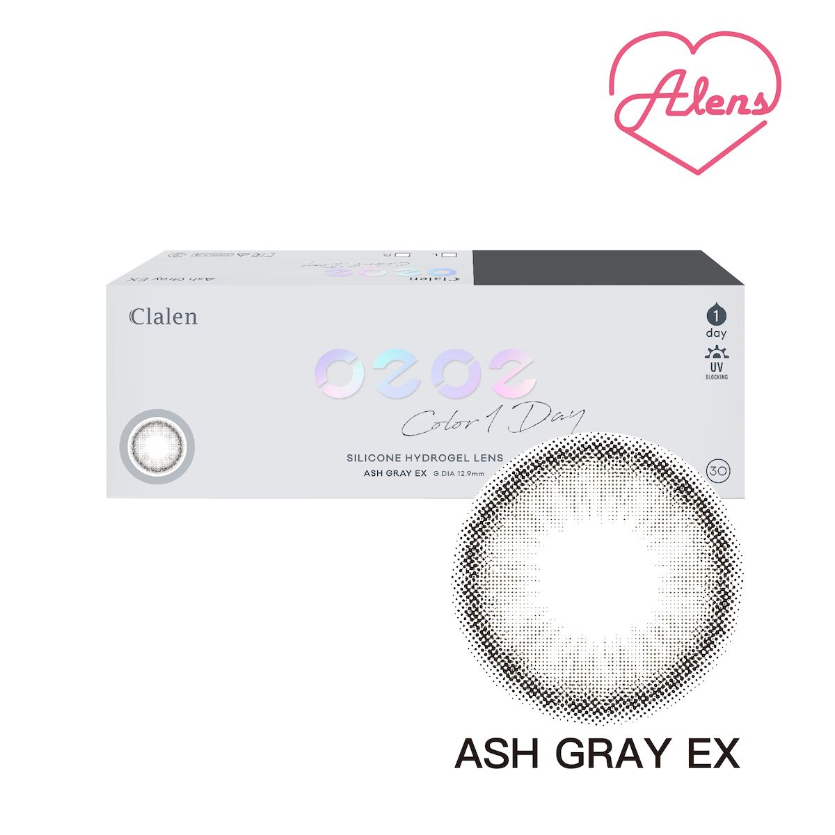 Clalen | Clalen O2O2 Ash Gray 日拋 30片(度數: 0.00) | 尺碼 : 平光 | HKTVmall 香港最 ...