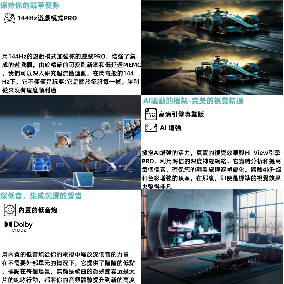 海信 | 【新風潮】55 U7N Mini-LED Google TV 智能電視（55U7N）55吋 | 尺碼 : 55 | HKTVmall ...
