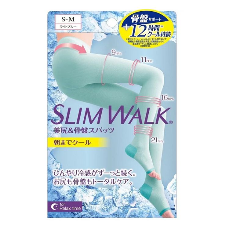 SLIMWALK | 【PH887】【S~M】日本美臀美腿露趾涼感壓力襪褲(綠松石藍色) D2(79275) | 尺碼 : S-M ...