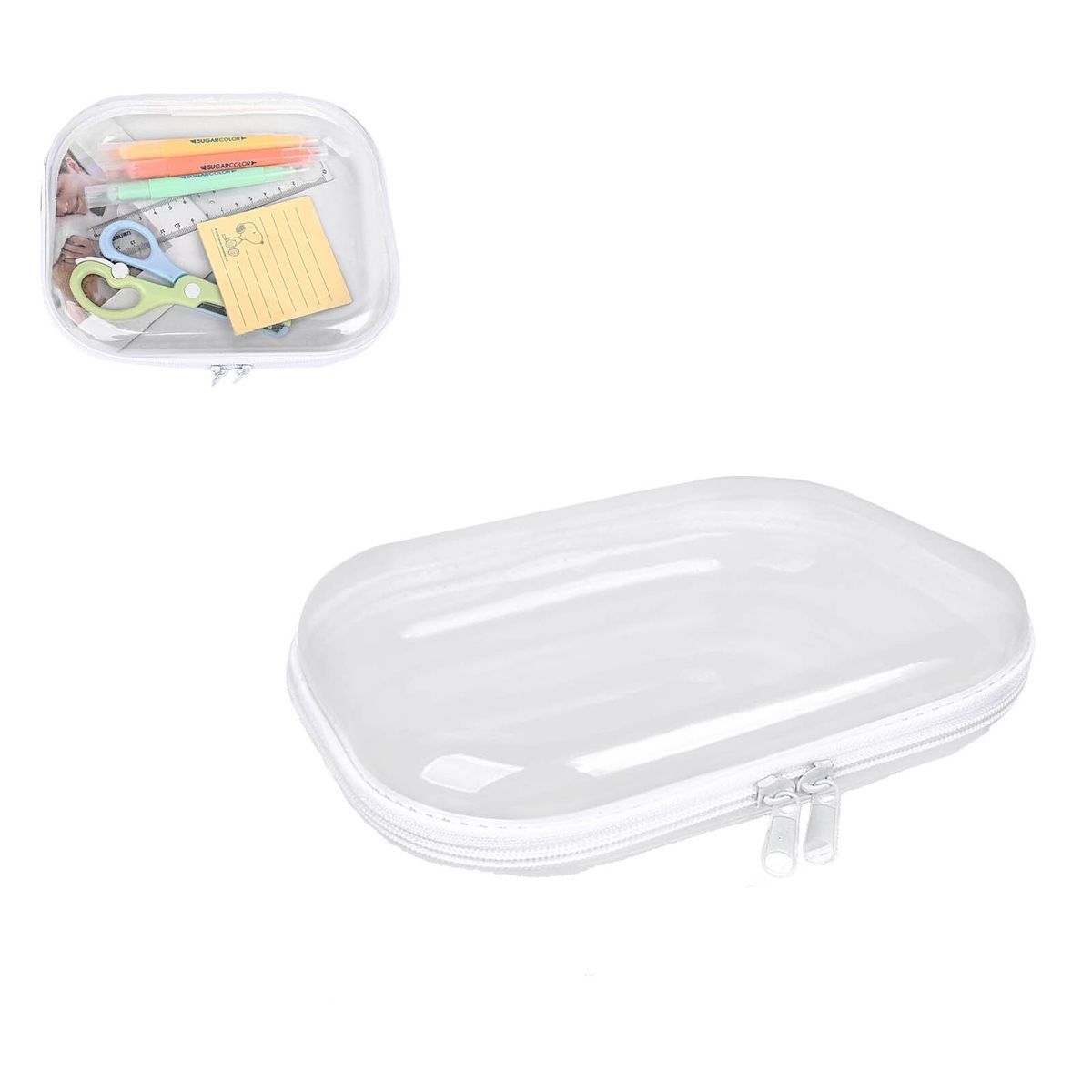 WHALE SHOP | Transparent hard shell zipper box (one set) creates an ...