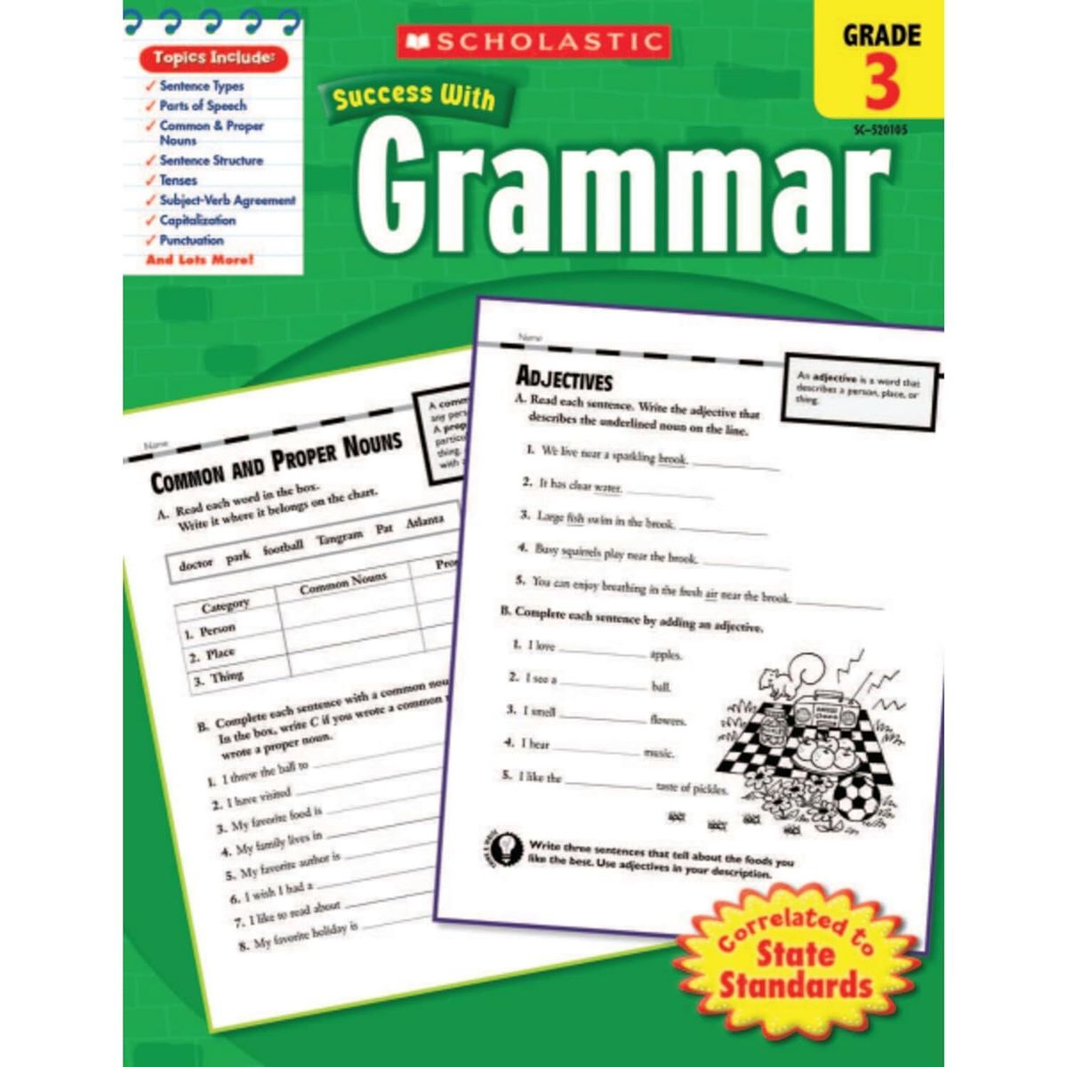 SCHOLASTIC | Success with Grammar Workbook grade 3｜平行進口產品 | 尺碼 : 第3冊 ...