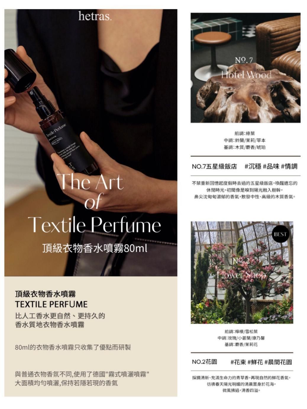 hetras. | Textile Perfume-Flower Shop (1) 持久淡香水級衣物香氛噴霧 80ML(平行進口) | 款式 : 1 | HKTVmall 香港最大網購平台