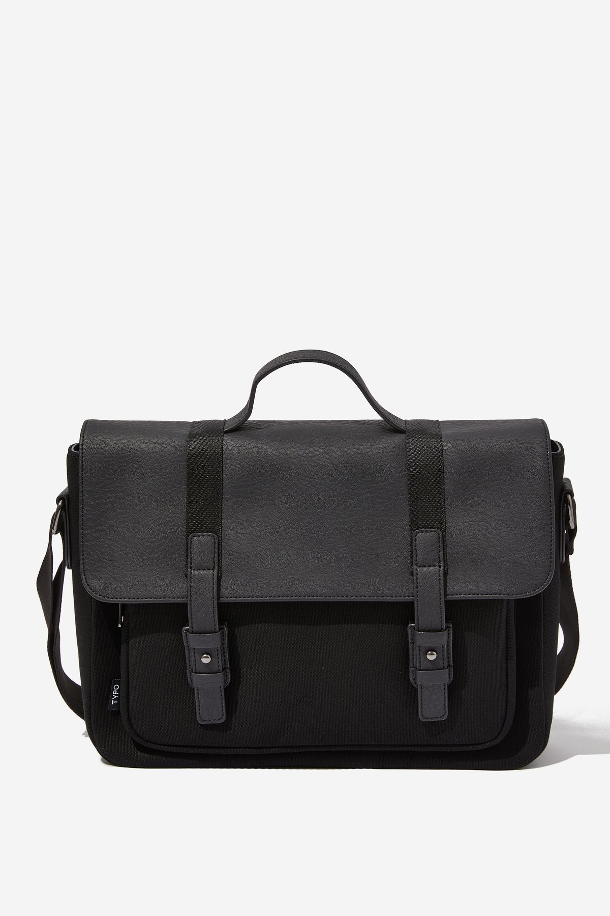 COTTON ON | Typo - Arthur Satchel Crossbody Bag - Black | HKTVmall 香港最大網購平台