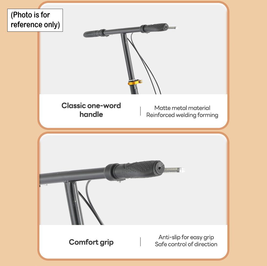 Smartchoice | 16 Inch Foldable Bike (Black) (High Carbon Steel Mountain Bicycle Disc Brake Non ...