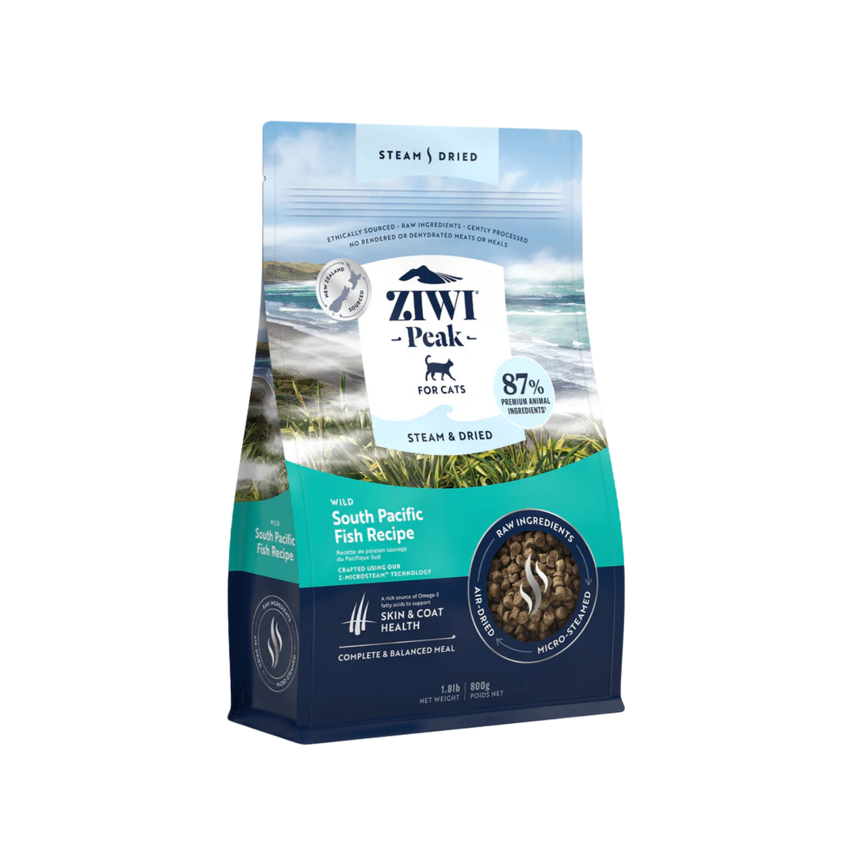 Ziwipeak | ZIWIPEAK 巔峰貓糧 微蒸風乾 野生南太平洋魚食譜配方 800g [新西蘭直送 | 平行進口 | 最佳食用日期到12/2025] | HKTVmall 香港最大網購平台