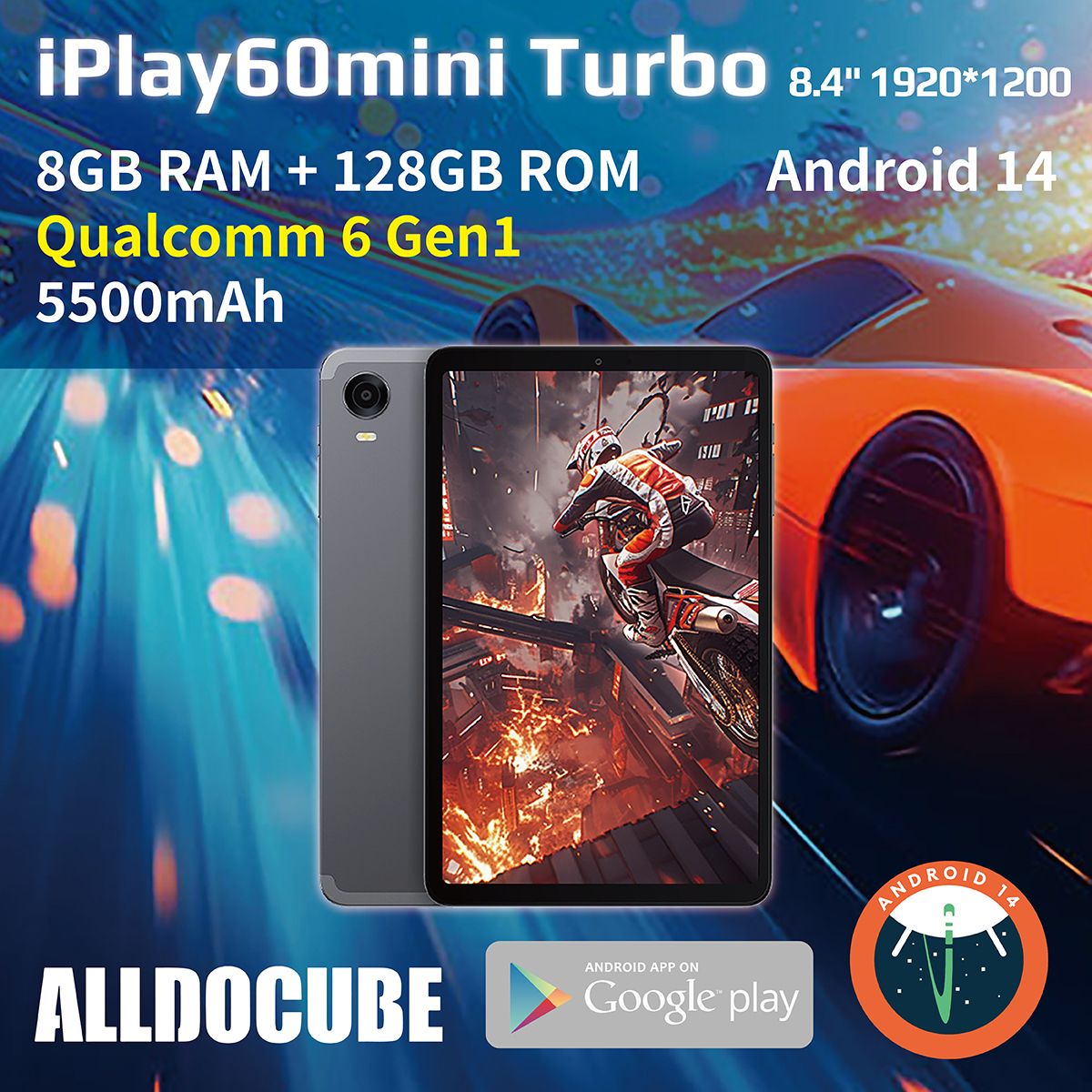酷比魔方 | iPlay60mini Turbo│8.4 │1920*1200│8GB RAM + 128GB ROM│平板電腦 | RAM ...