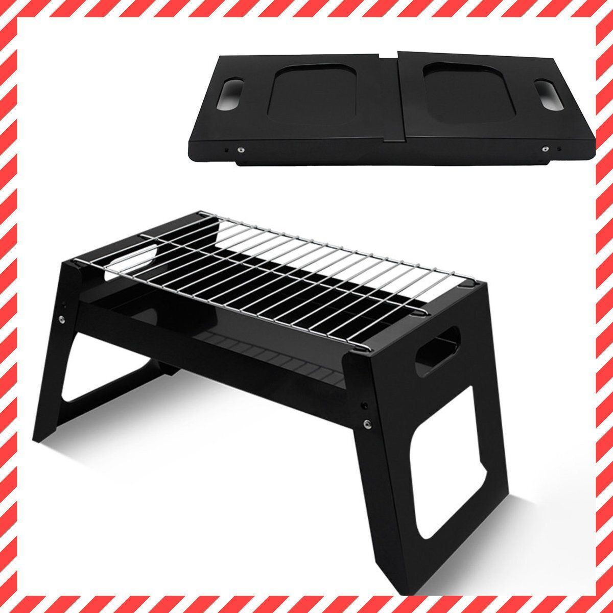 日本熱銷 | 便攜式BBQ炭燒烤爐/露營燒烤架[串燒/可折疊] | HKTVmall 香港最大網購平台