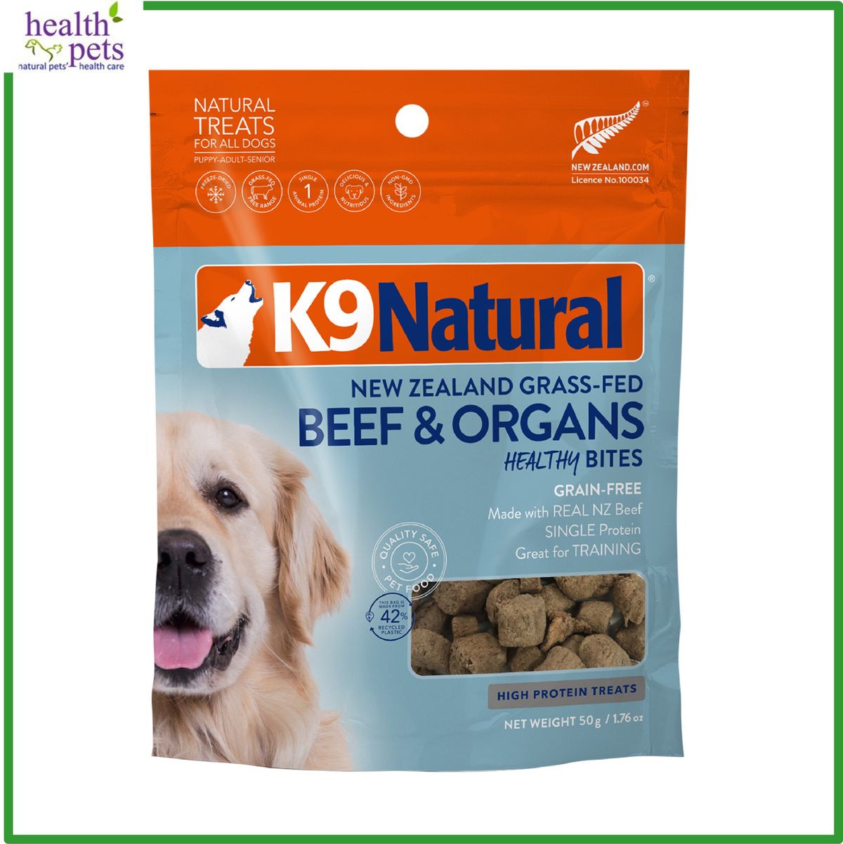 K9 Natural | 冷凍脫水牛肉&牛內臟狗小食 50g (包裝隨機提供) 此日期前最佳:2026年06月25日 | HKTVmall 香港最大網購平台