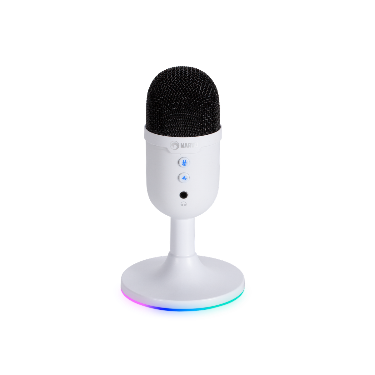 Marvo | USB Gaming Mic (White) RGB Microphone MIC-06 Blast 40 USB Radio ...