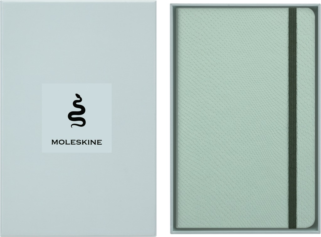 MOLESKINE | 蛇年 Precious & Ethical 筆記本_大號橫格硬面(禮盒) 13x21 cm | 顏色 : 綠色 ...