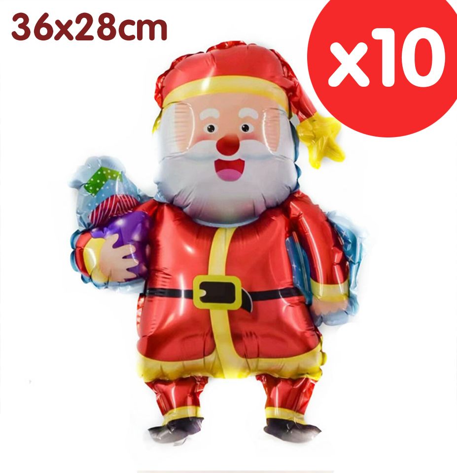 X'mas Offer | 10 Christmas aluminum film balloons - Christmas gift for ...