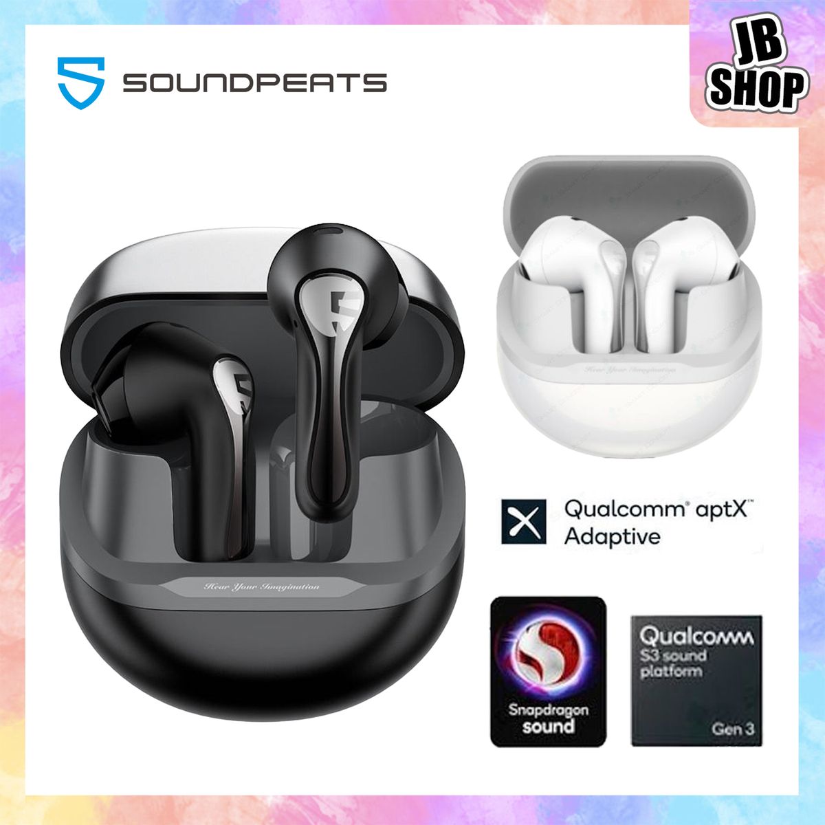 SOUNDPEATS | SoundPEATS Air 5 半入耳真無線藍牙耳機 | 顏色 : 黑色 | HKTVmall 香港最大網購平台