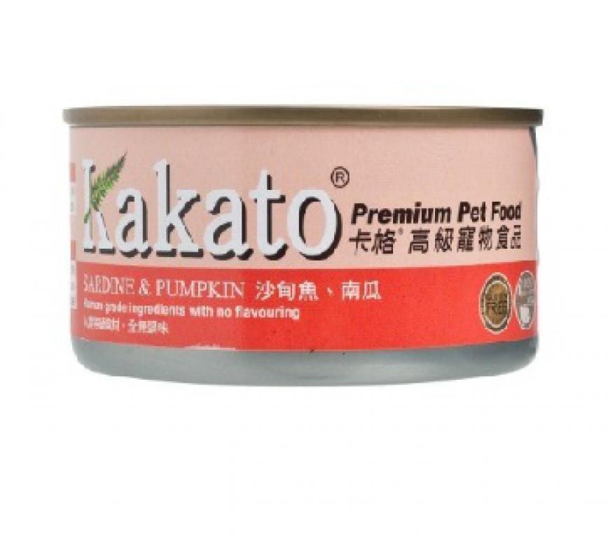 KAKATO | KAKATO 貓罐頭 貓狗罐頭 沙甸魚+南瓜 Sardine with Pumpkin 70g (貓狗共用) #KAKATO 貓罐 #貓糧 (濕) (706 ...