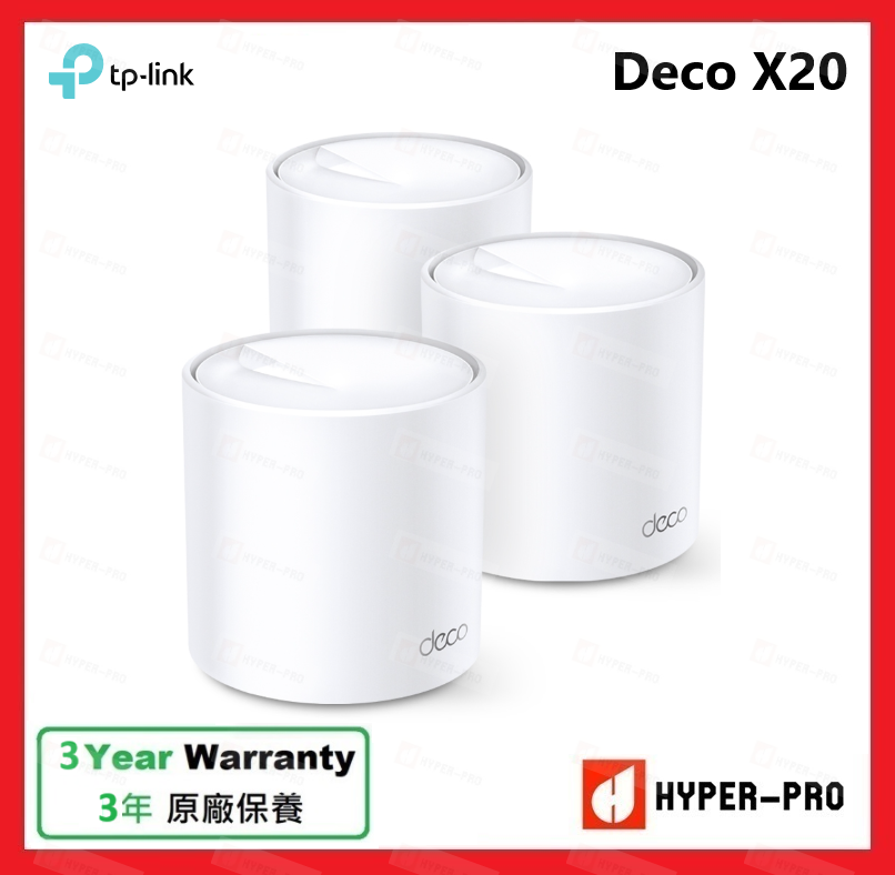 TP-LNIK | Deco X20 (3-pack) AX1800 Whole Home Mesh Wi-Fi 6 路由器 ...