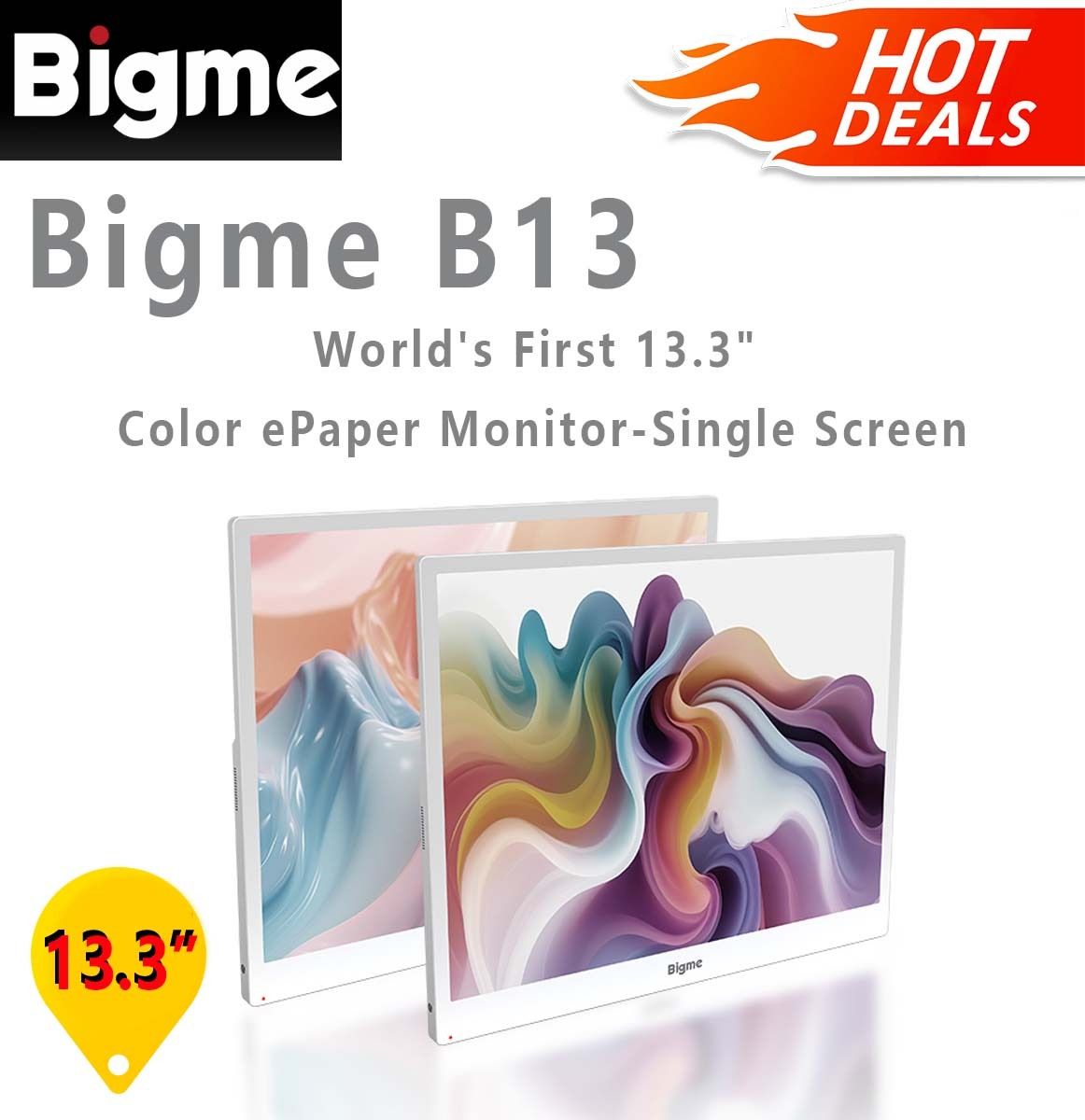 GT | Bigme B13-- World's First 13.3 Color ePaper Monitor-Single Screen ...