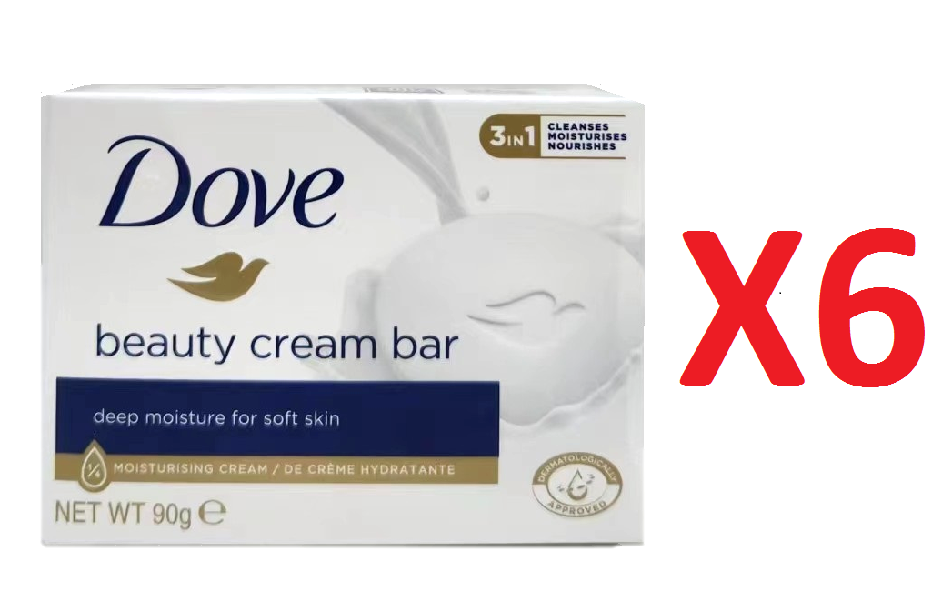多芬 | 柔嫩潔膚香皂 90gX6件 [平行進口] | HKTVmall 香港最大網購平台
