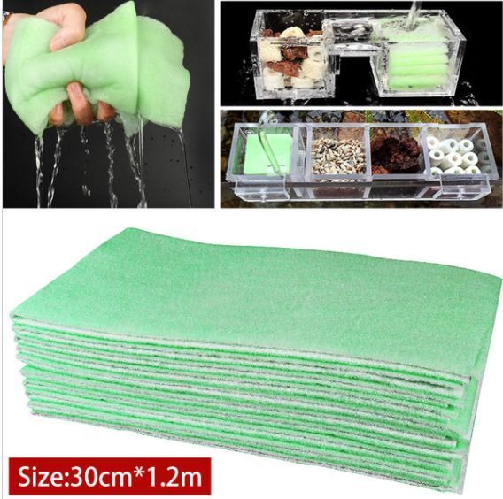 日本暢銷 | Fish tank filter cotton environmentally friendly green and white ...