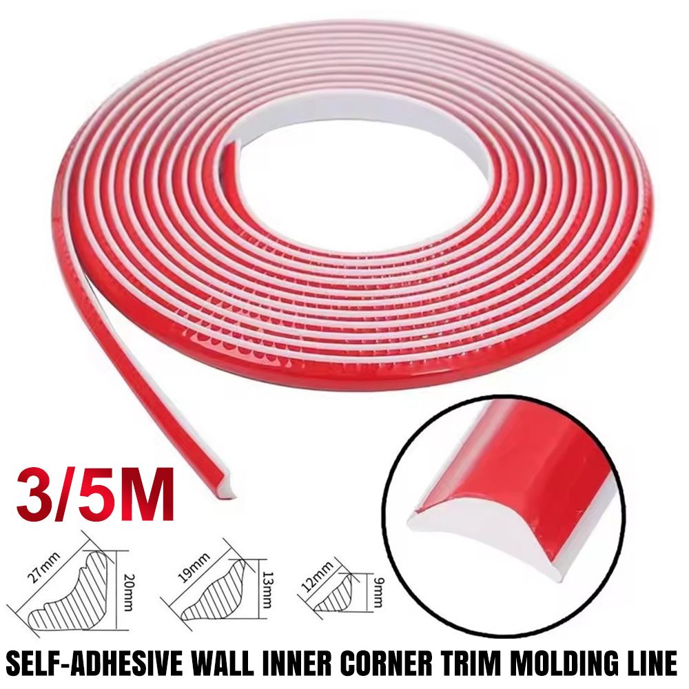 Tuenmall | 3M 12*9mm Self-Adhesive Wall Inner Corner Trim Molding Line ...