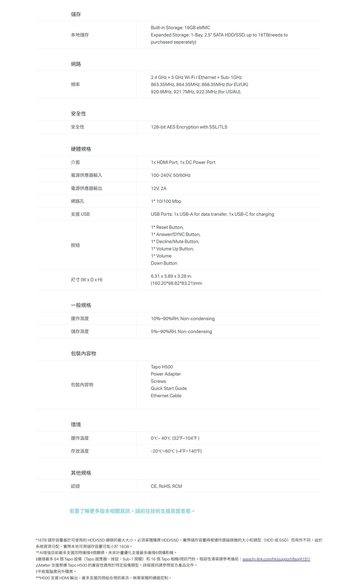 TP-Link | Tapo H500 智慧家庭基地 智能 IoT 網關 | HKTVmall 香港最大網購平台