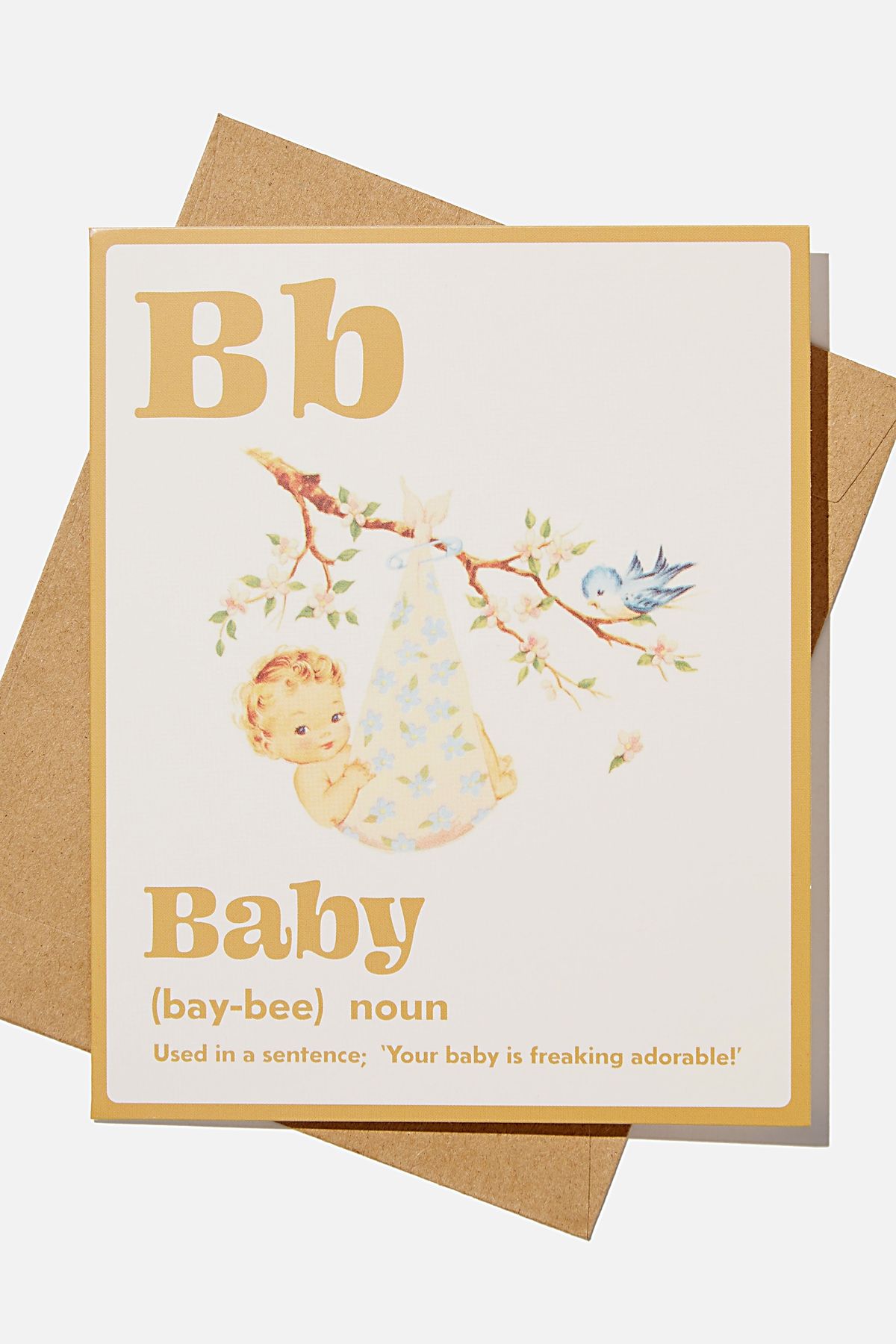 COTTON ON | Typo - Baby Card - Baby noun | HKTVmall 香港最大網購平台
