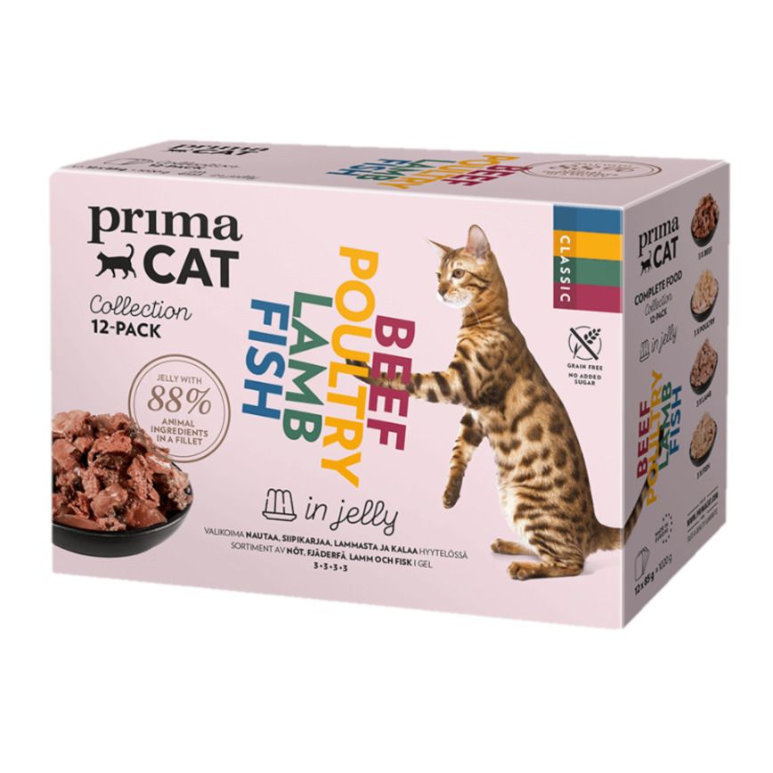 prima CAT | prima CAT 貓罐頭 貓濕糧 無穀物混味雜錦盒(果凍系列) 85g*12 (WCIMFW11675ZZ) #貓罐 ...