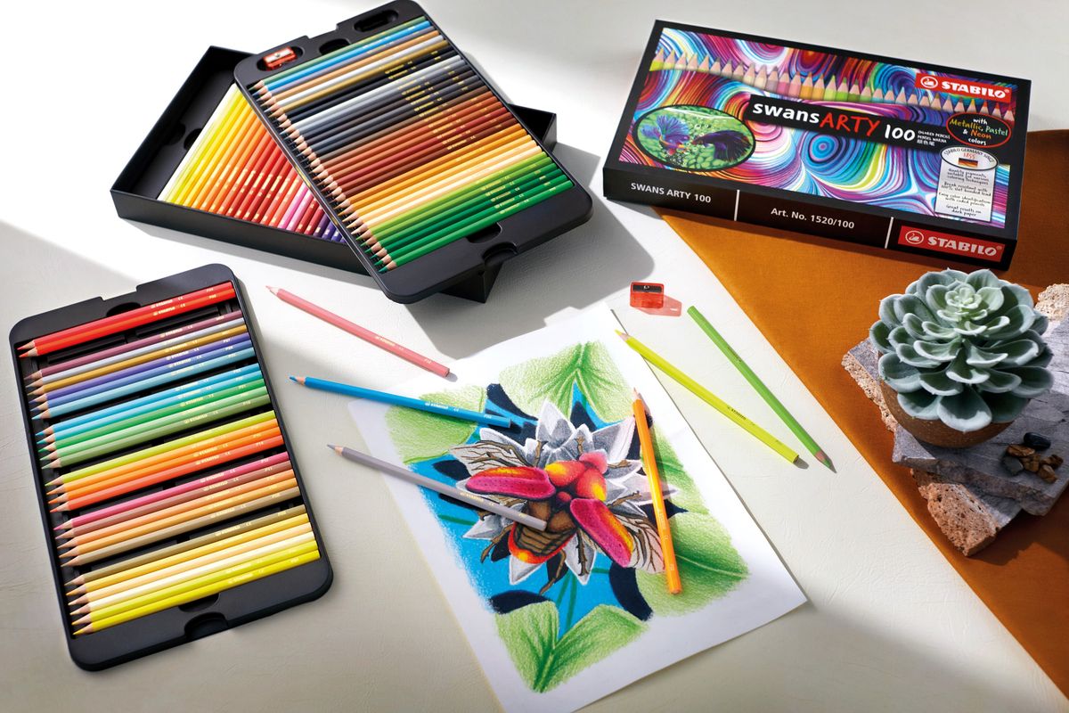 STABILO | 1520-100 swans ARTY 100’s | HKTVmall The Largest HK Shopping Platform